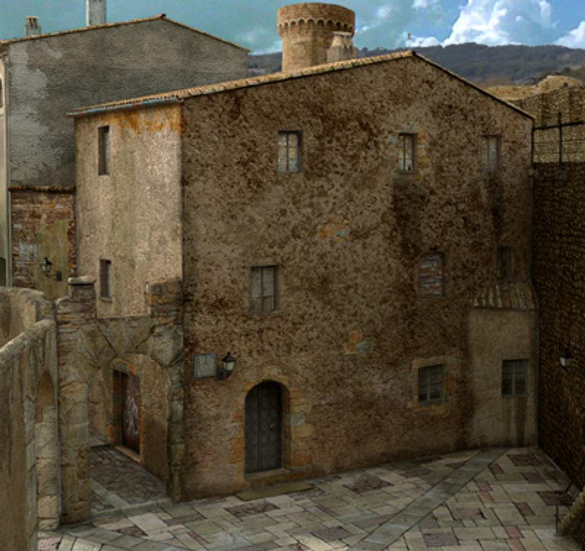 dirty old house 3d model