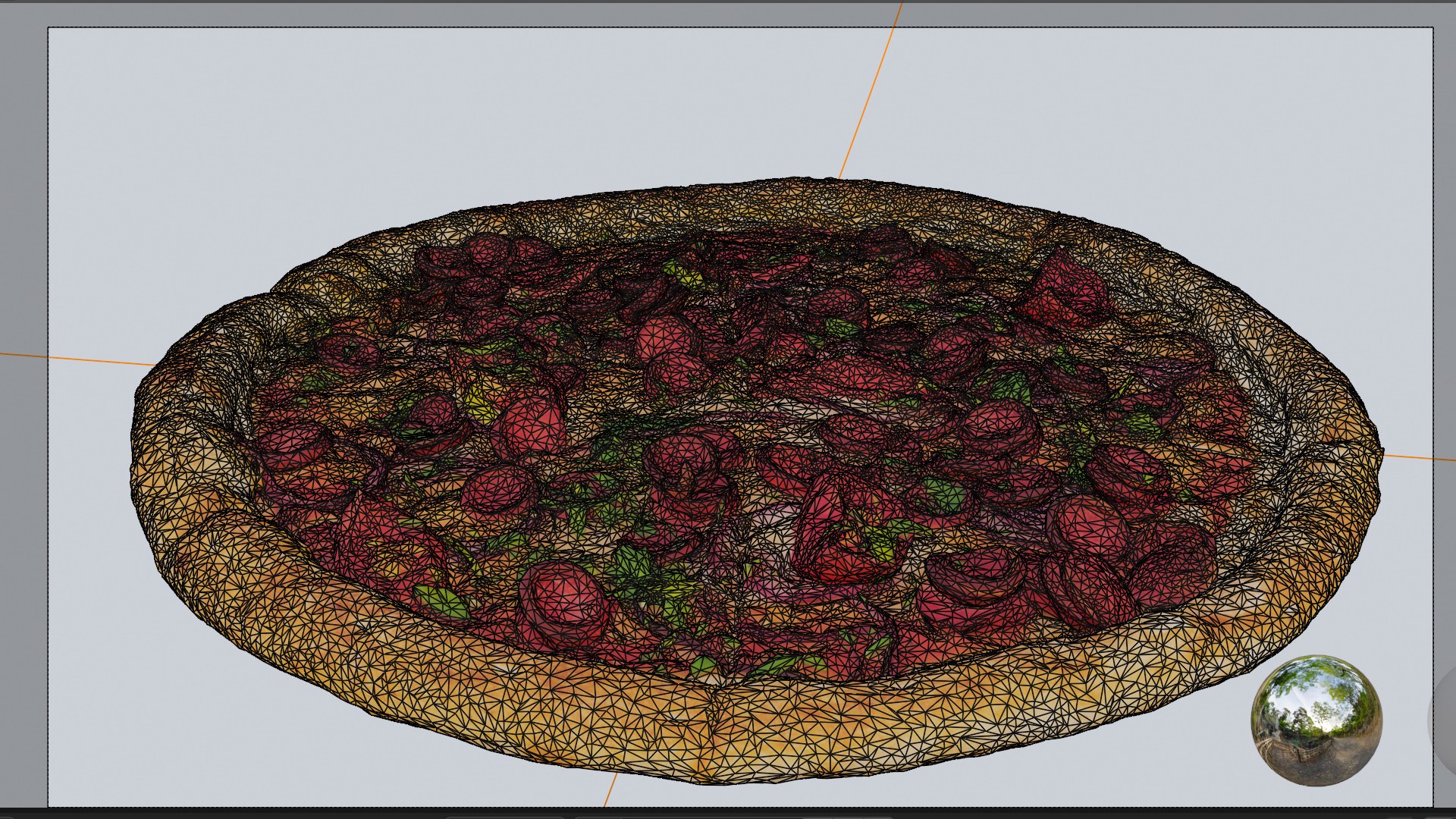 Pizza With Tomatoes Salamy And Sausage 3D Model - TurboSquid 2142384