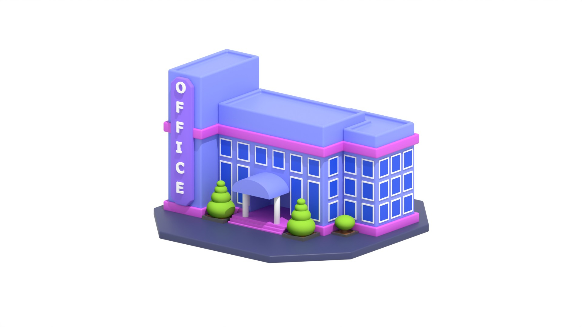 Office 3D Illustration 3D Model - TurboSquid 2235937