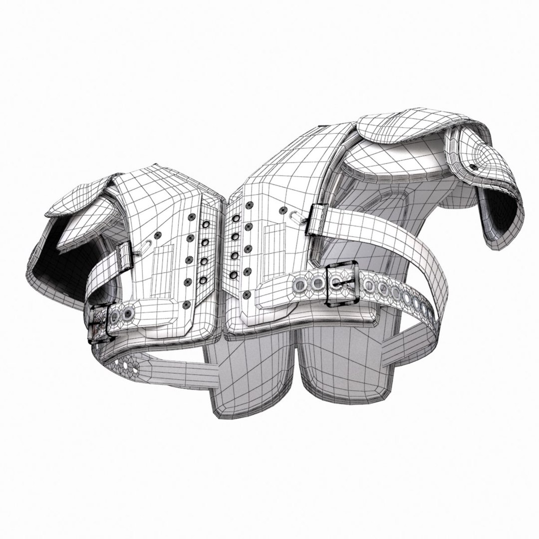 3d Model Football Shoulder Pads