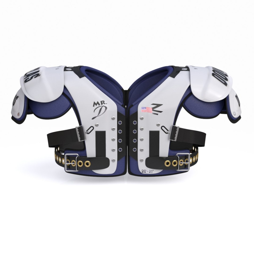 3d Model Football Shoulder Pads
