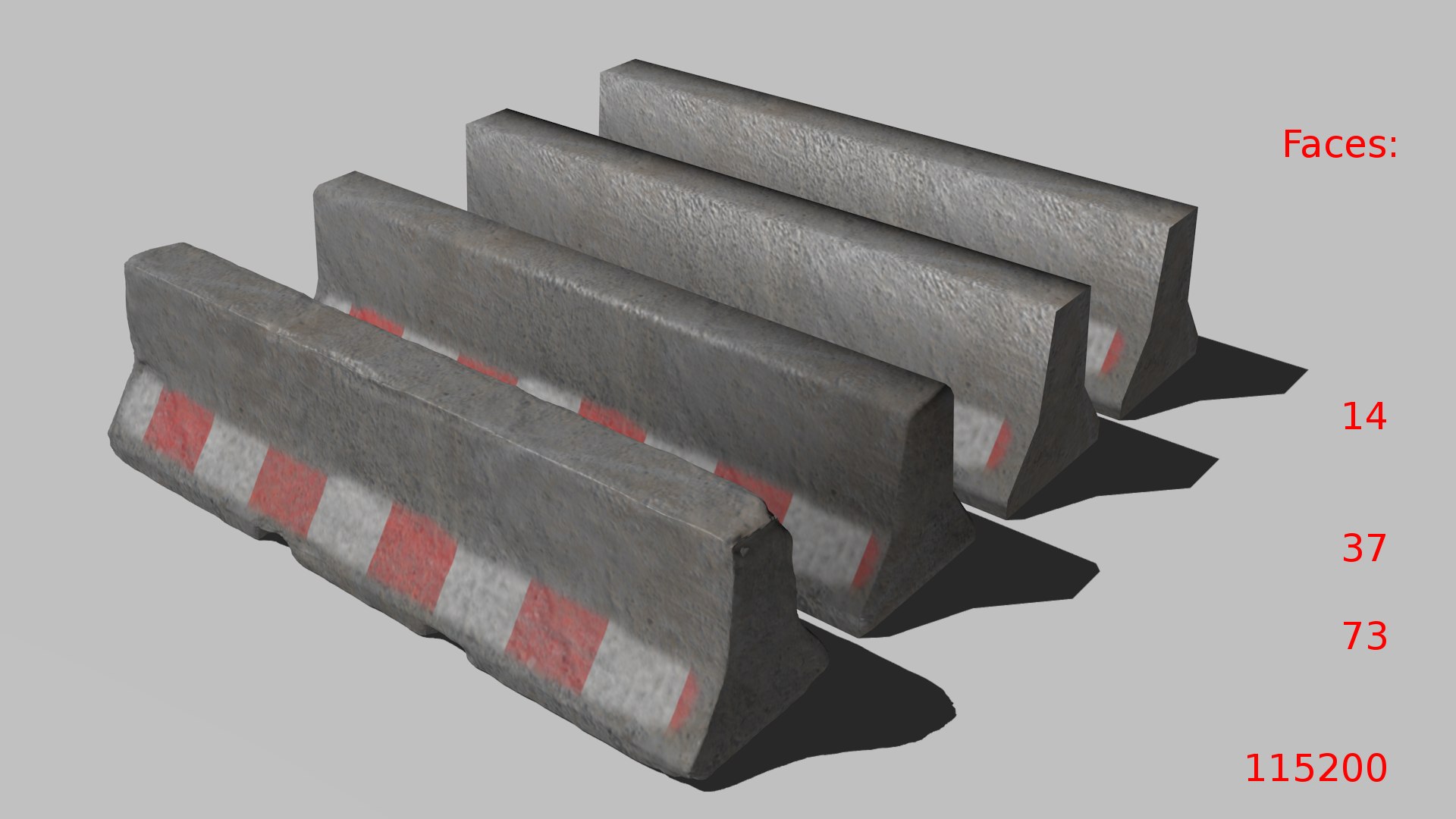 Asset Barriers 3d Model