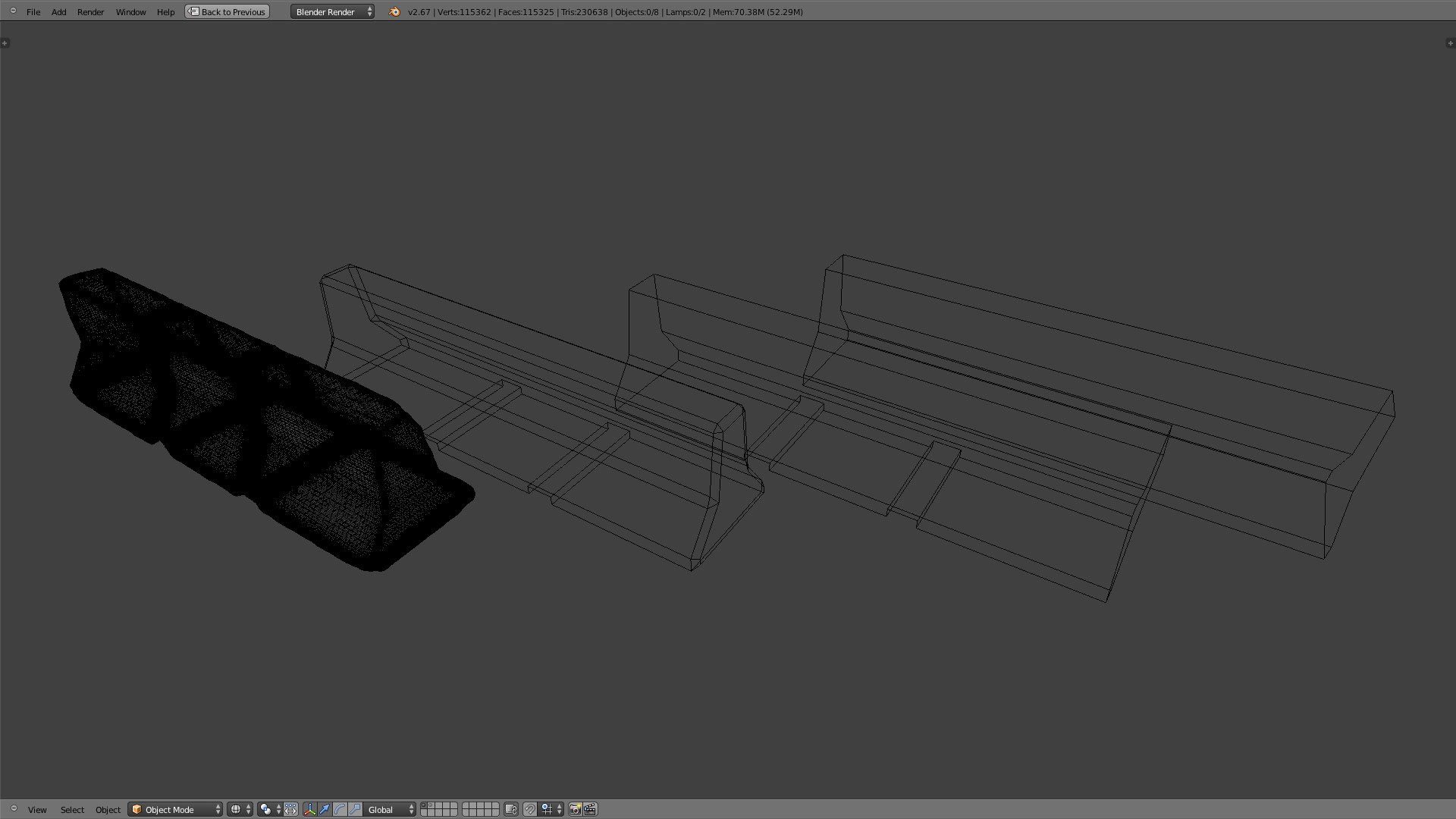 Asset Barriers 3d Model