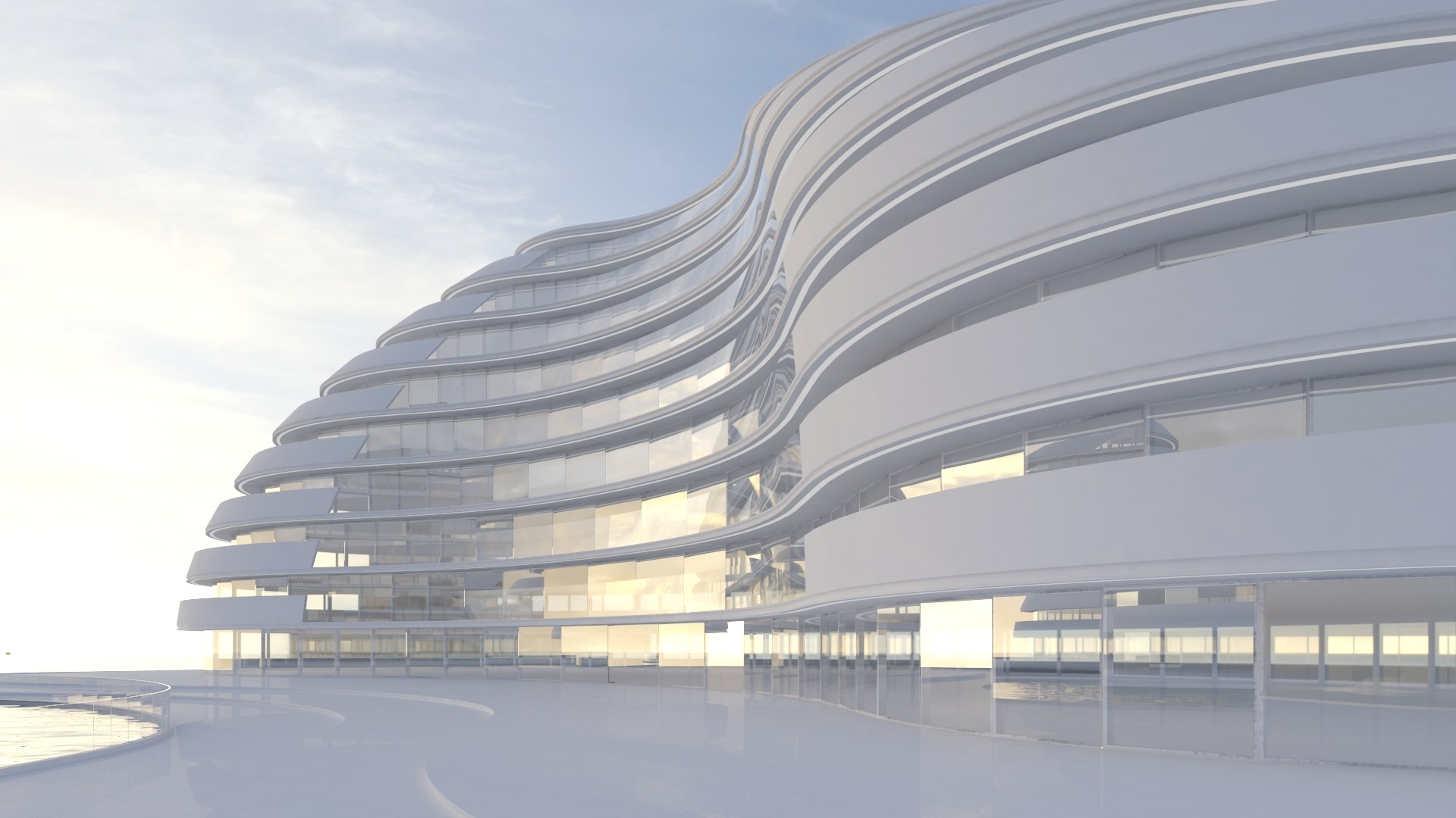 Public Building Concept Model - TurboSquid 1835781