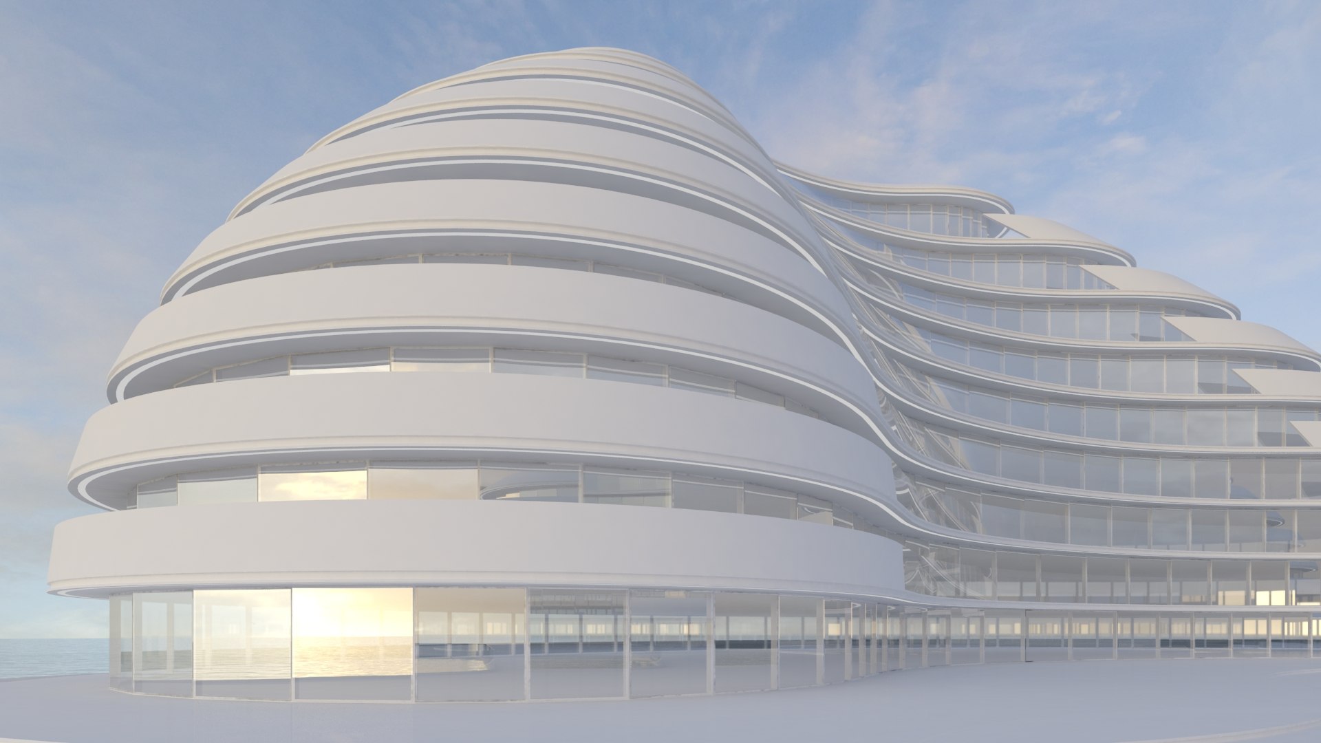 Public Building Concept Model - TurboSquid 1835781