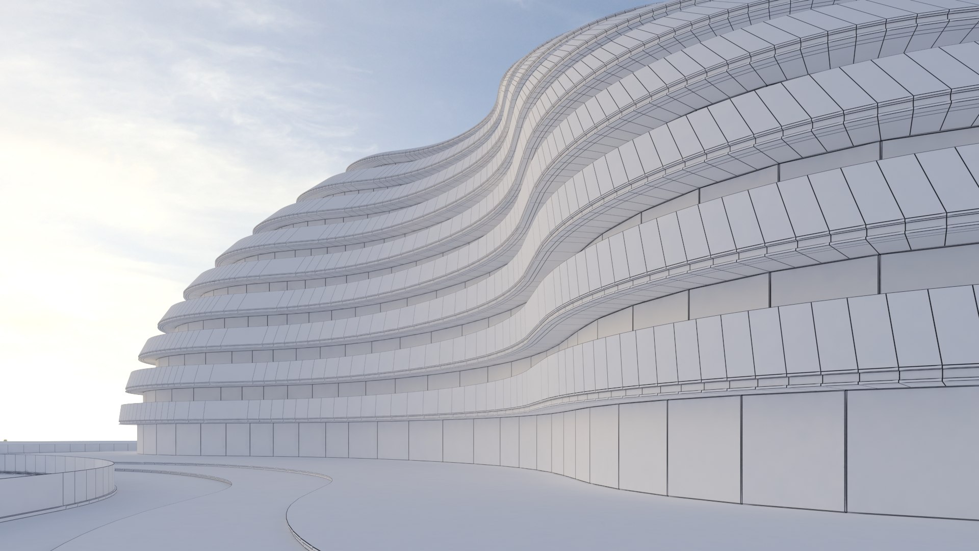 Public Building Concept Model - TurboSquid 1835781