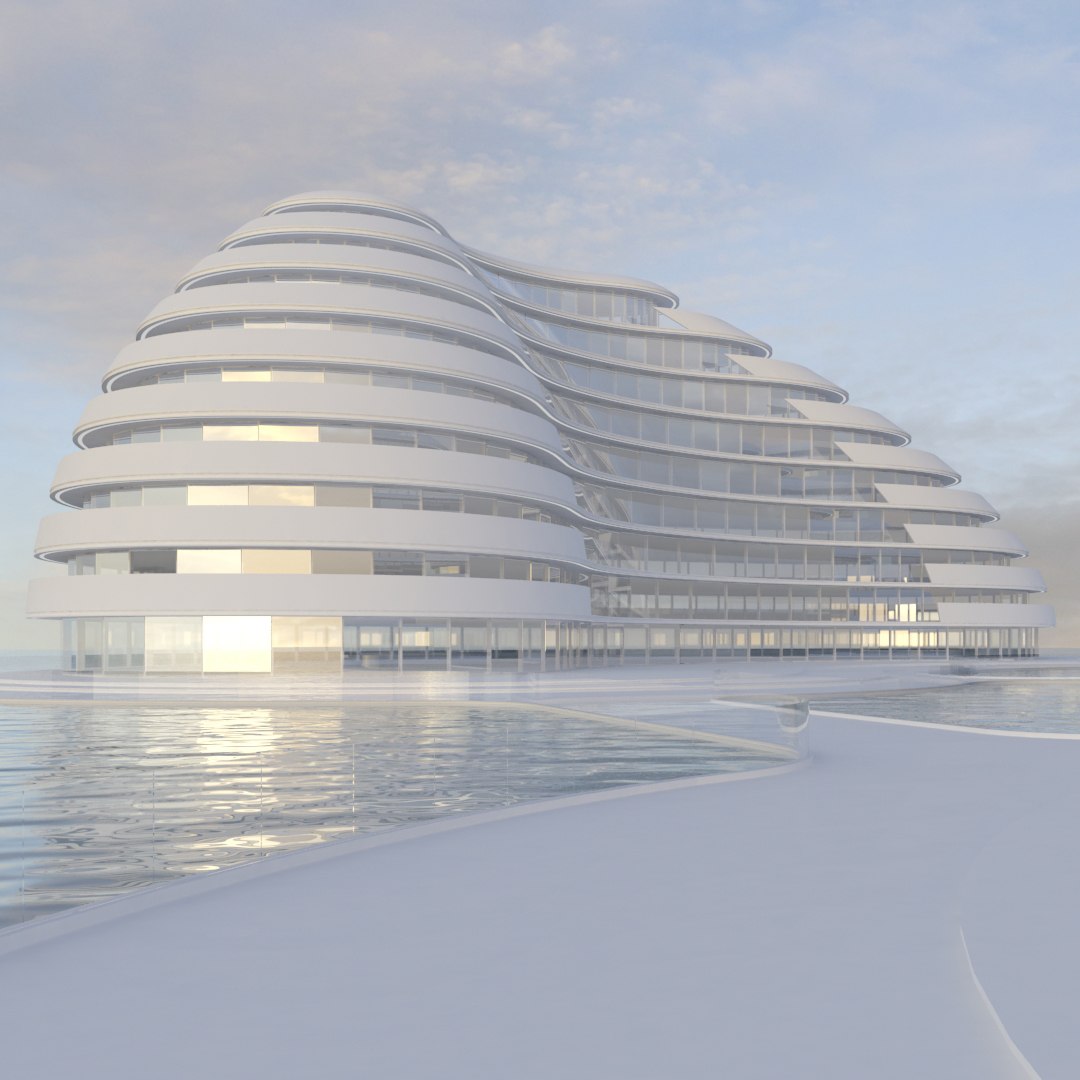 Public Building Concept Model - TurboSquid 1835781