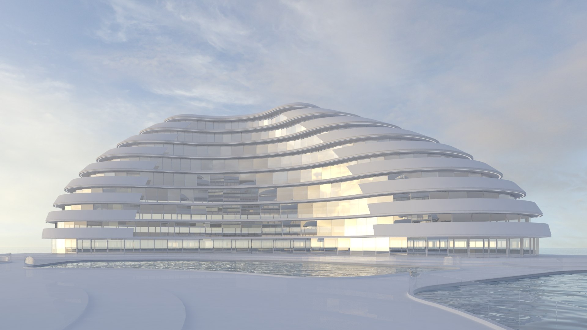 Public Building Concept Model - TurboSquid 1835781