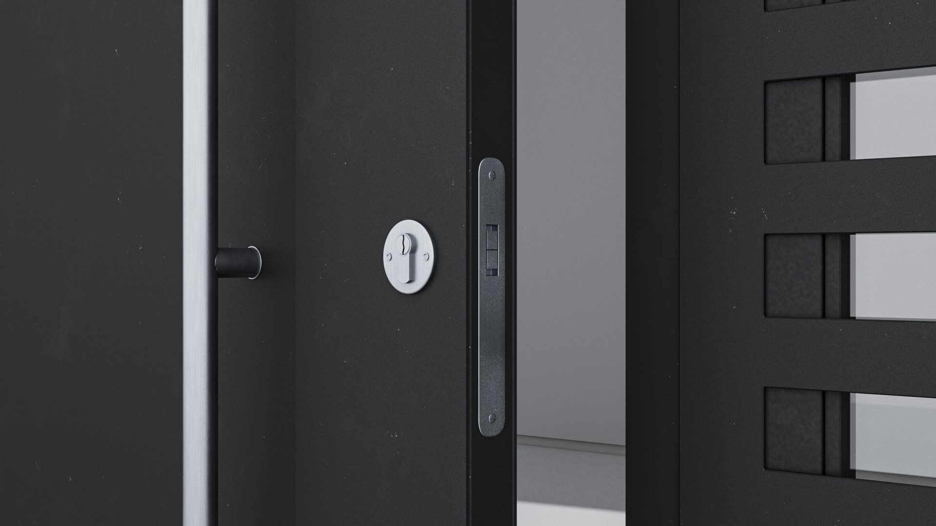 Aluminium Door 101 Model - TurboSquid 2022581