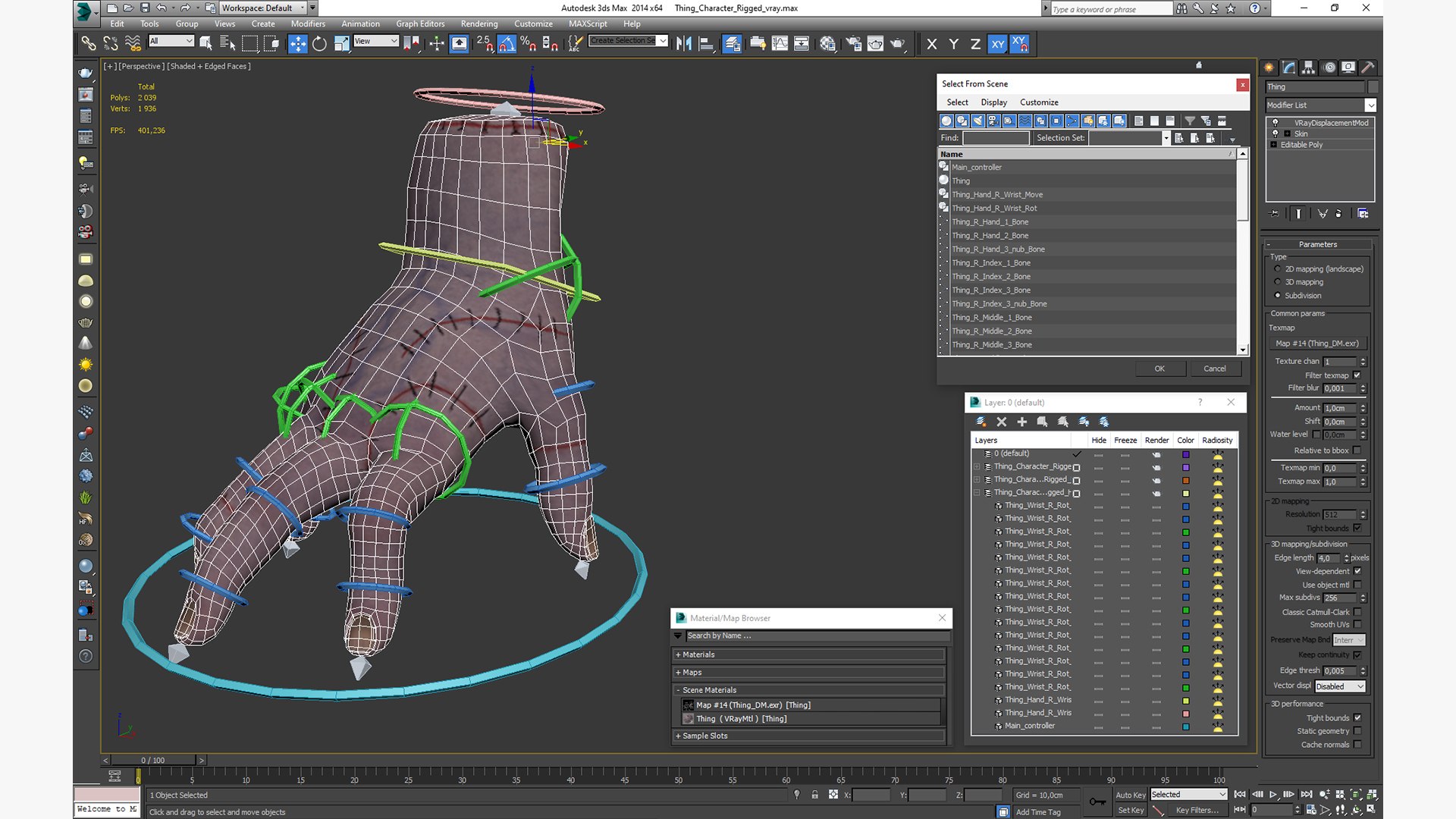 Thing Character Rigged 3D model - TurboSquid 2071678