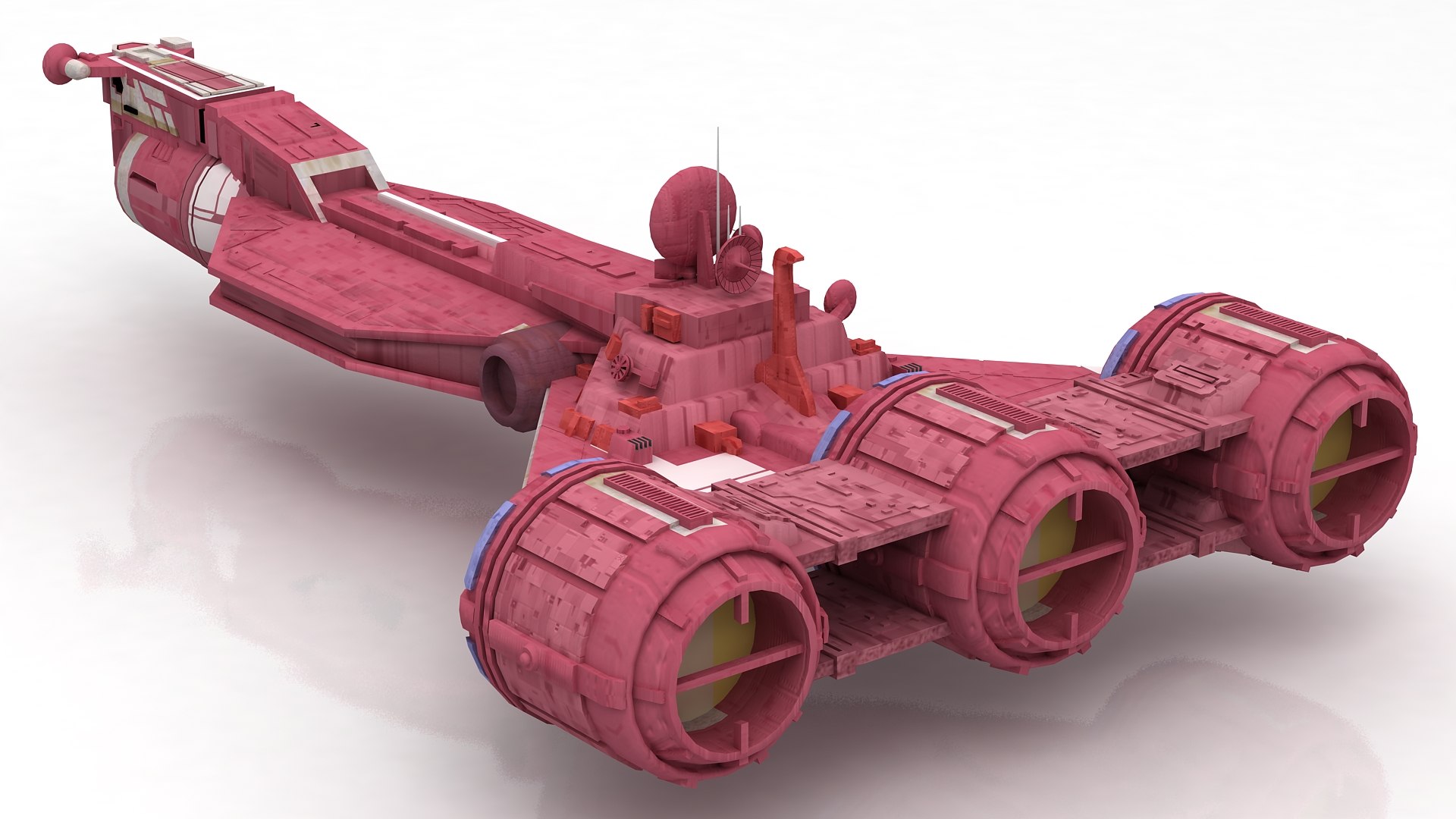 Star wars spaceship cruiser 3D model - TurboSquid 1627895