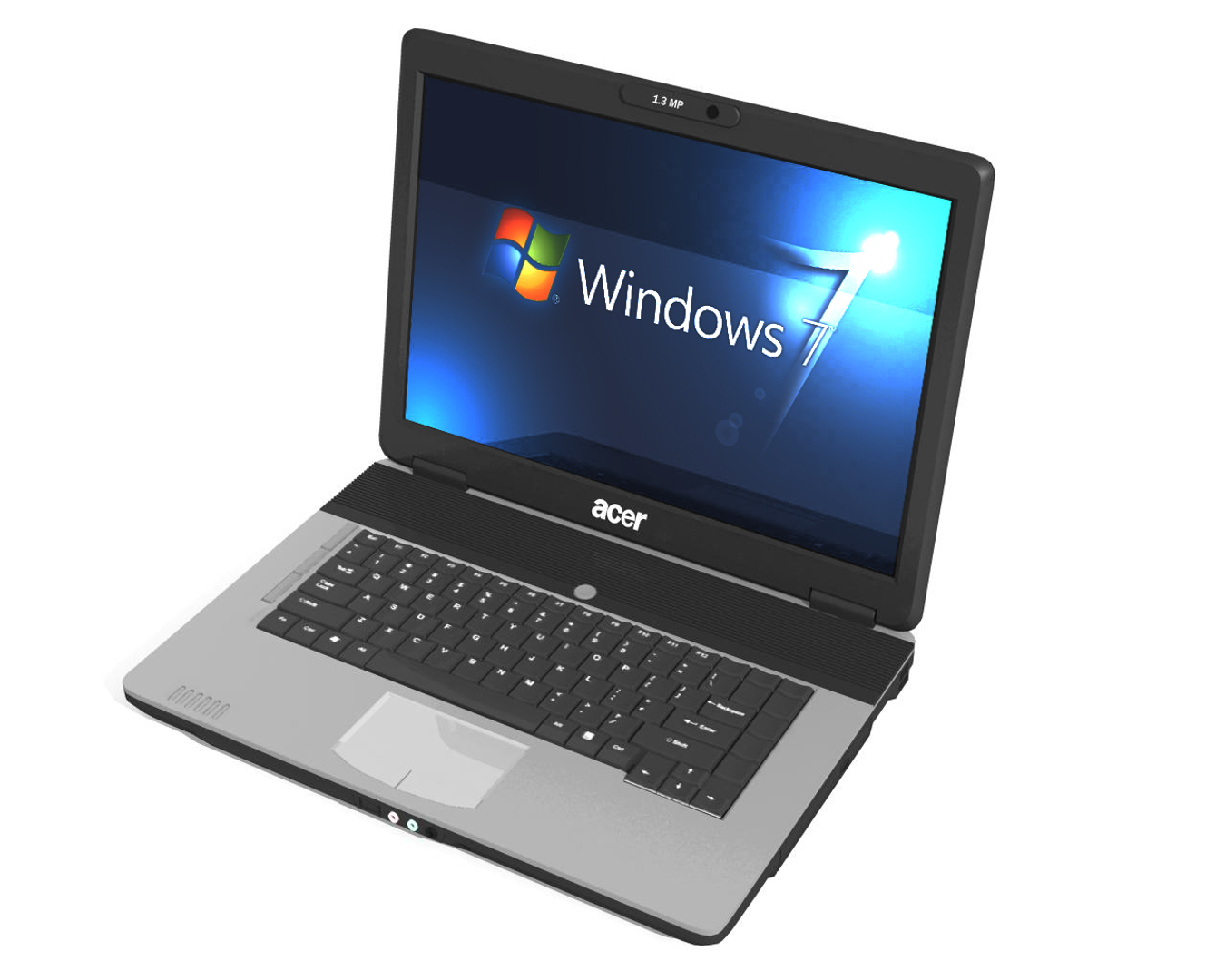 acer laptop 3d obj