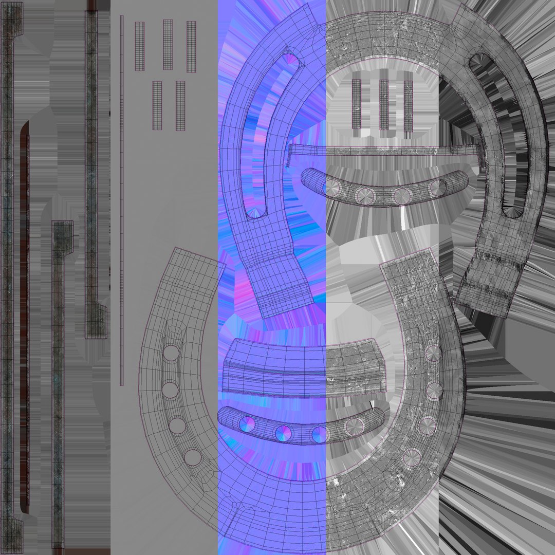 Horseshoe Old Metal Model - TurboSquid 1696499