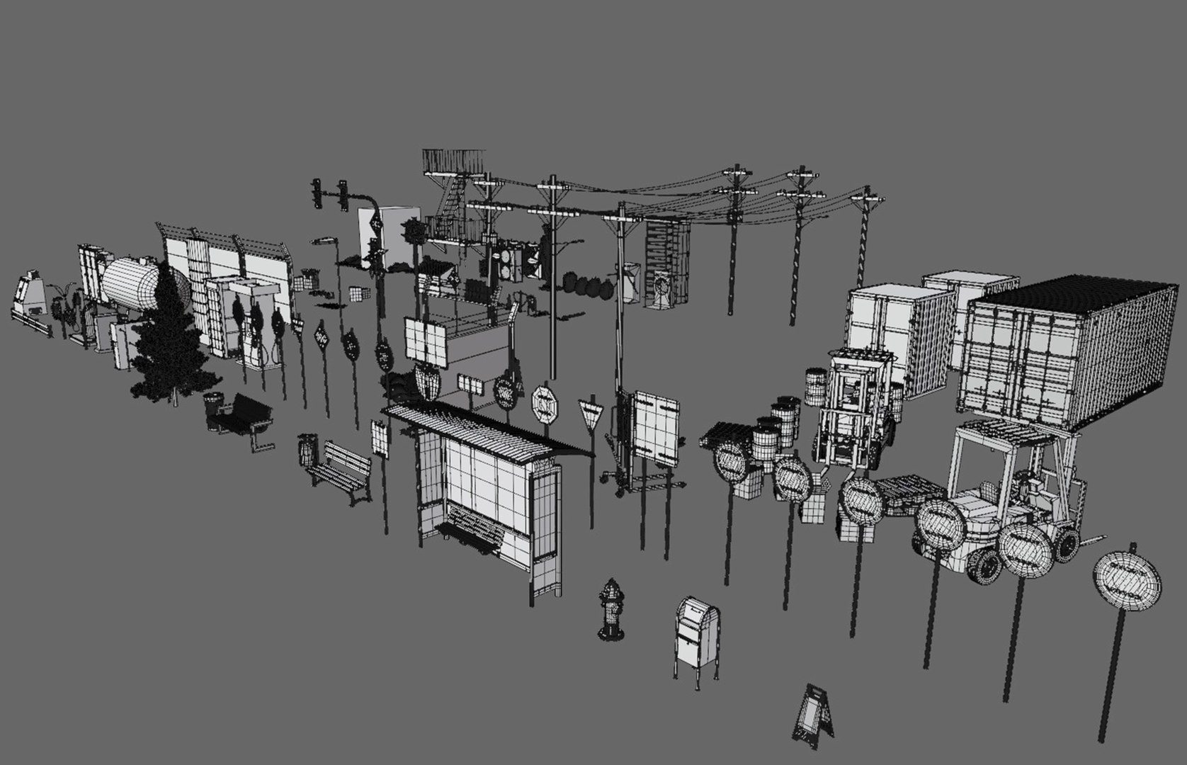 3D Street Ultimate Pack Model - TurboSquid 2074475