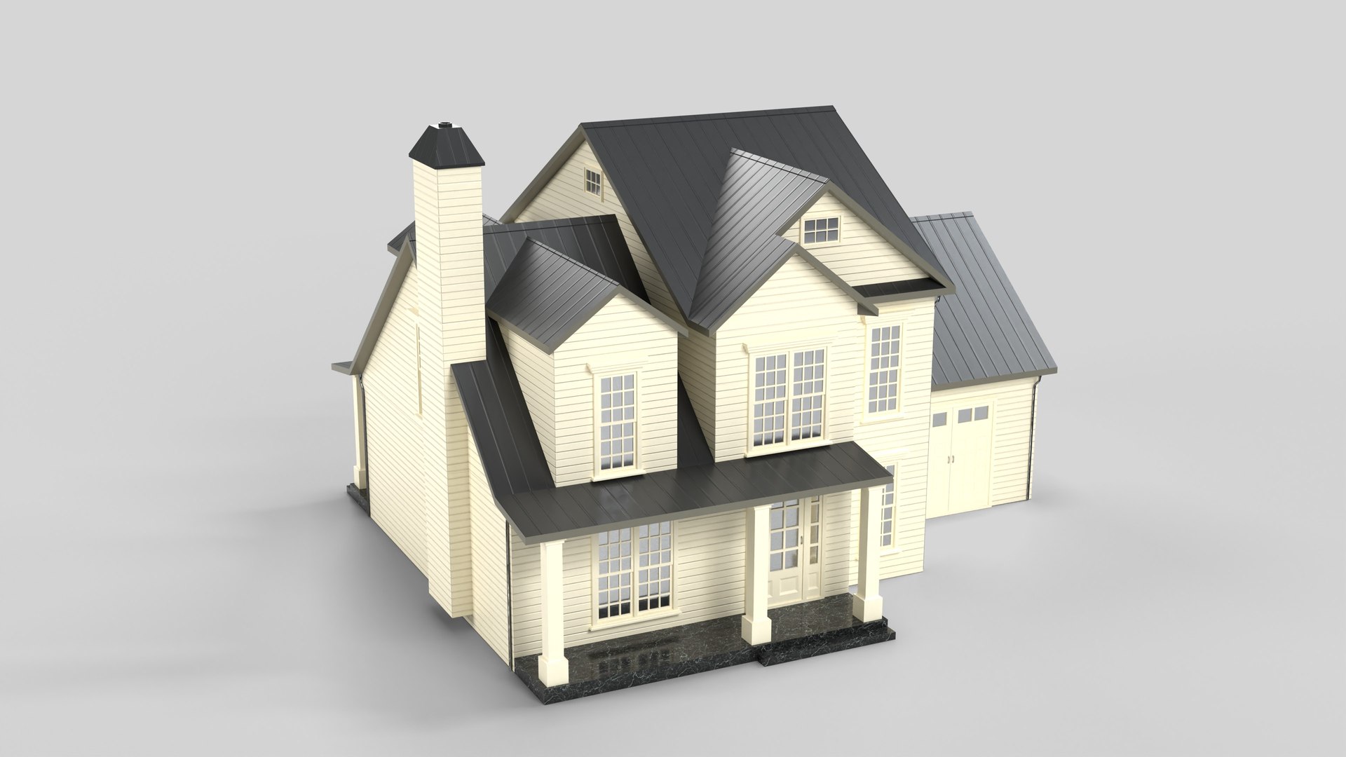 3D Model Neighborhood House 14T5 - TurboSquid 2218334