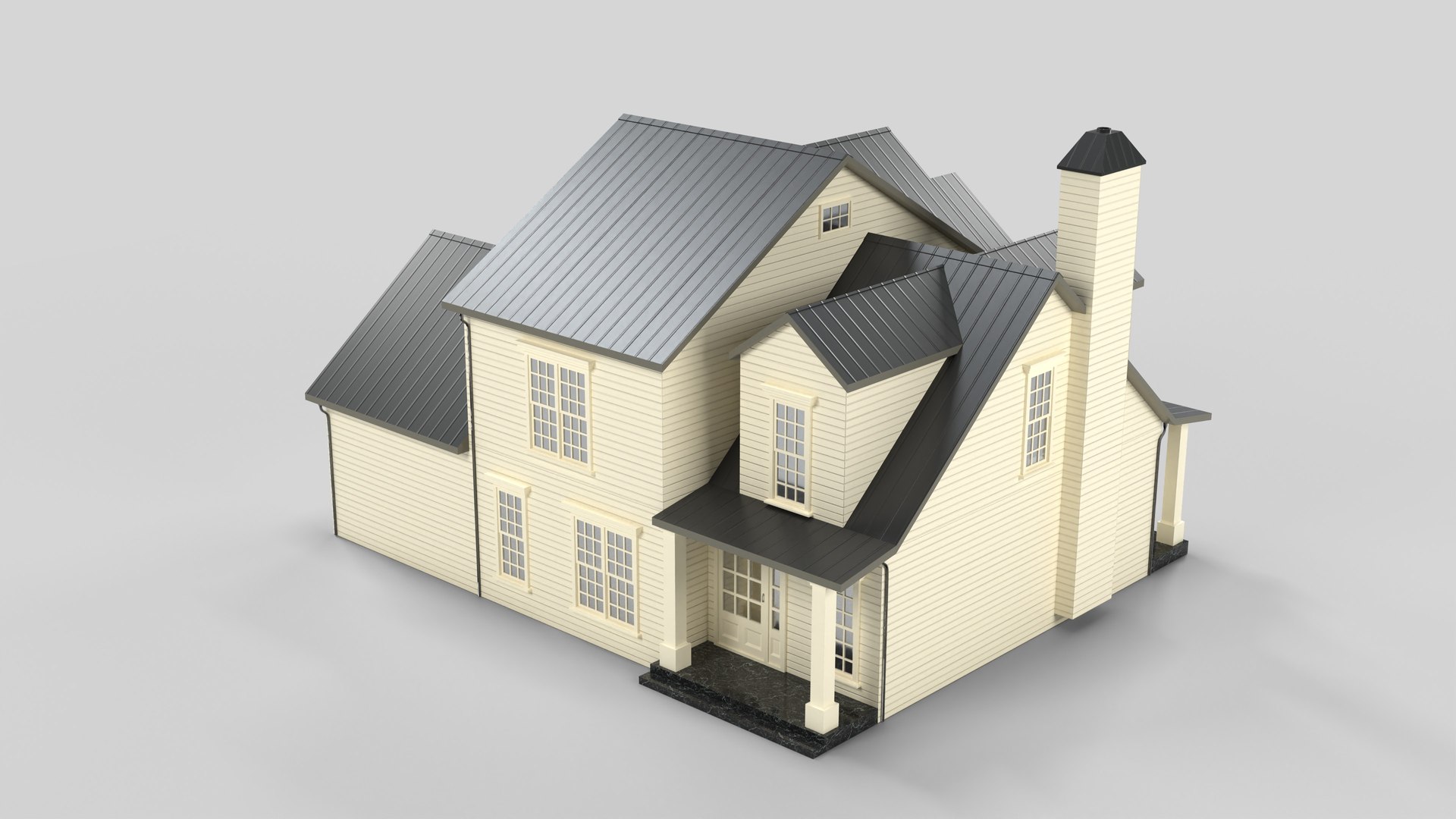 3D Model Neighborhood House 14T5 - TurboSquid 2218334