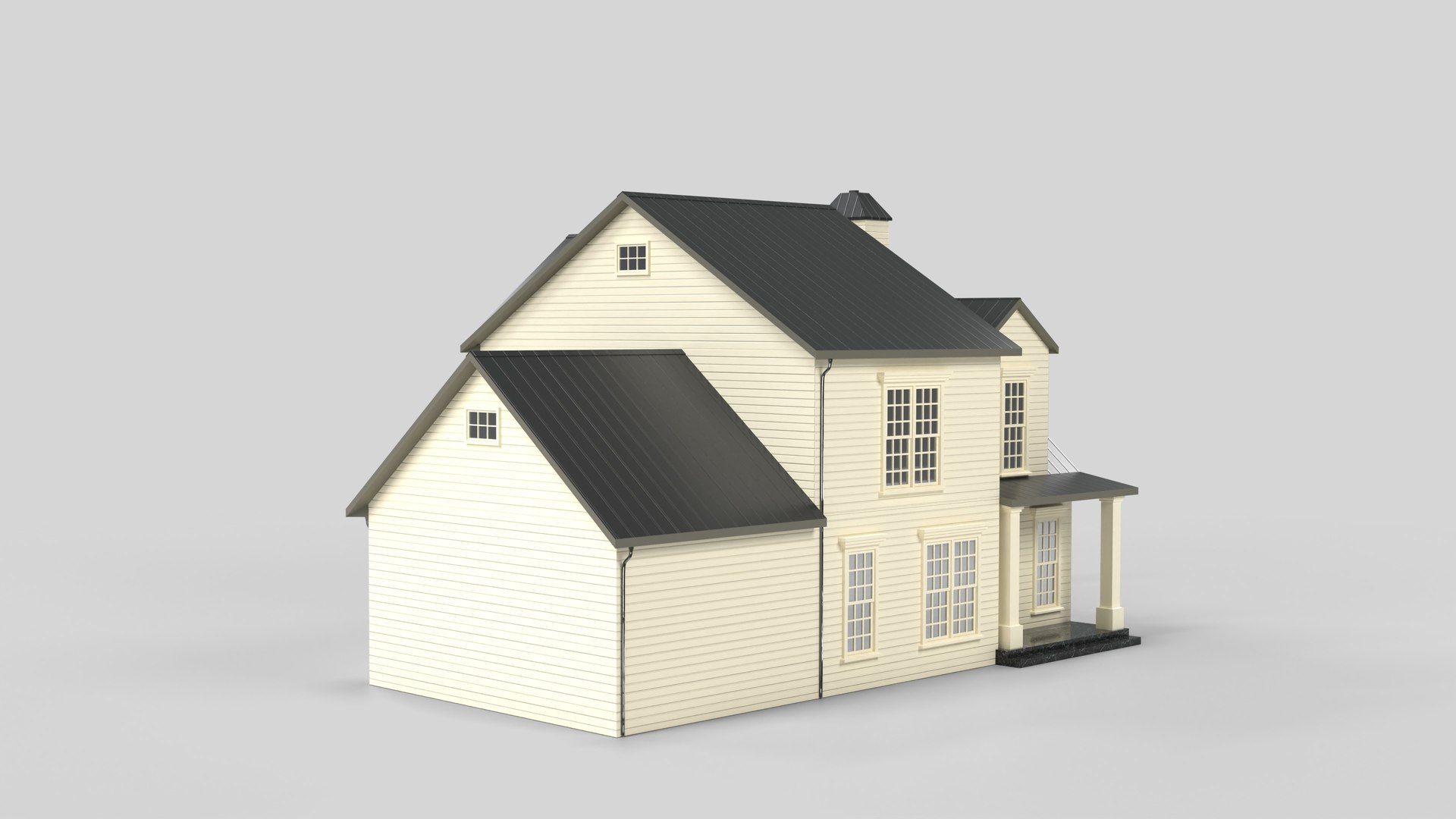 3D Model Neighborhood House 14T5 - TurboSquid 2218334