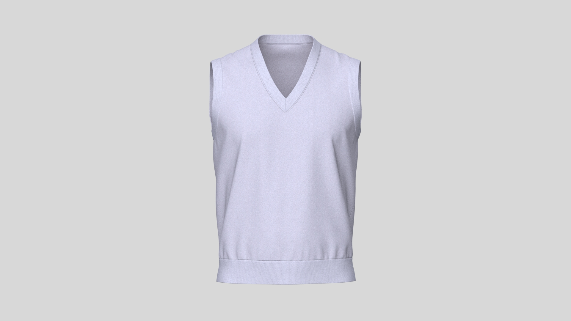 3D Model V-Neck Knitted Vest - TurboSquid 1964364