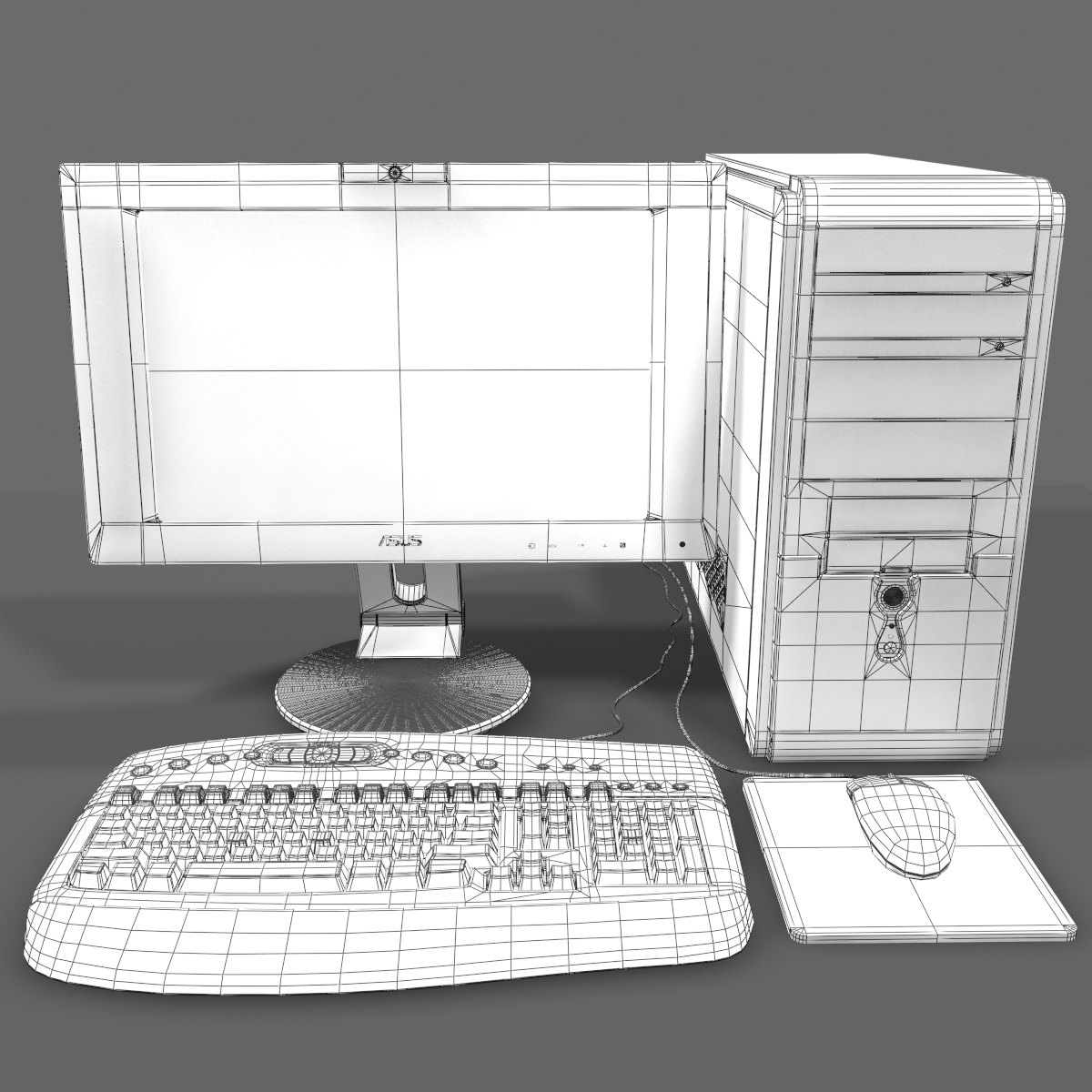 computer asus 3d model