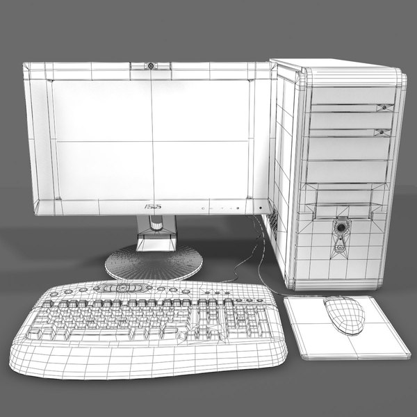computer asus 3d model
