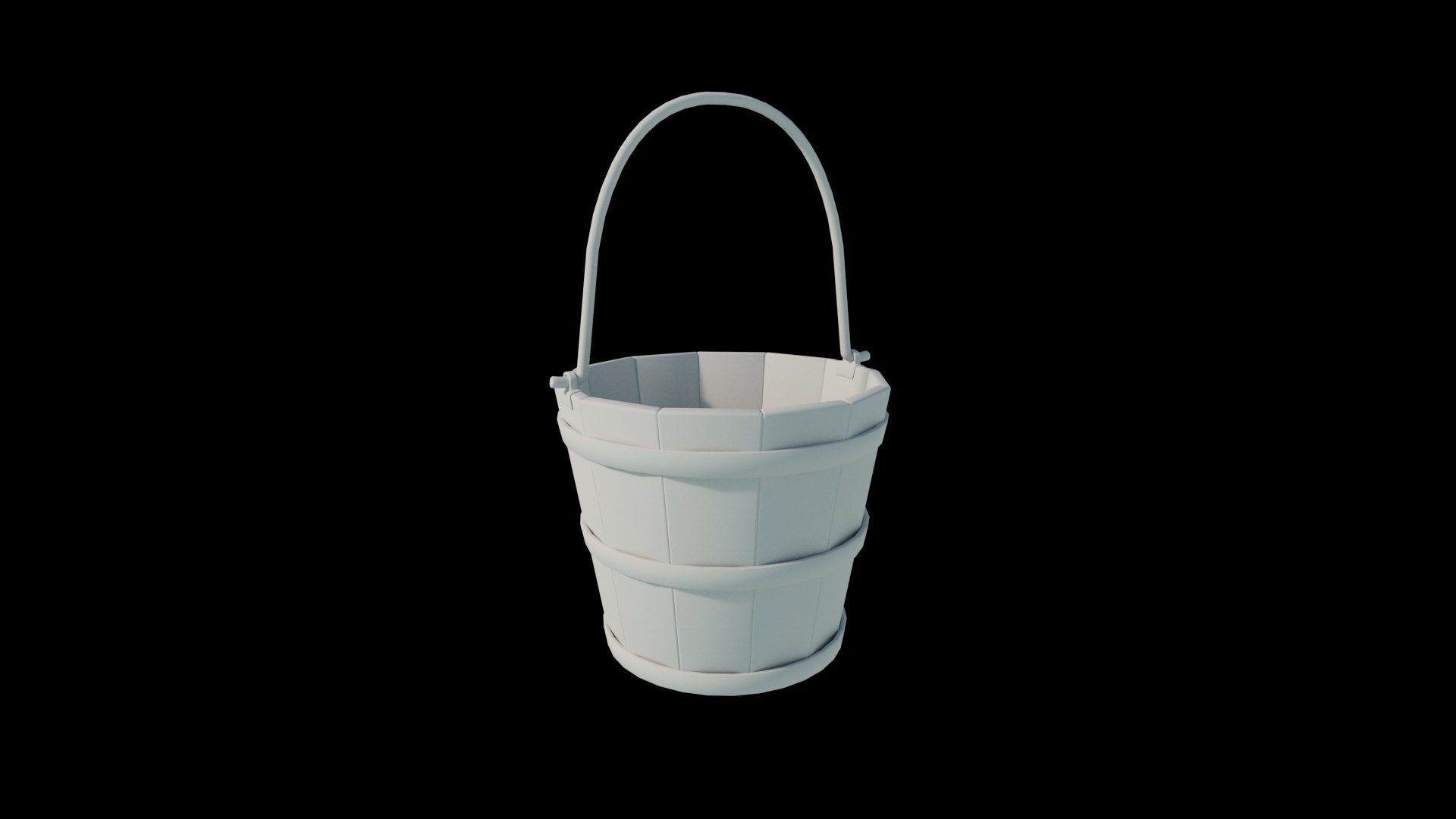 3D Model Wooden Bucket - TurboSquid 2173206