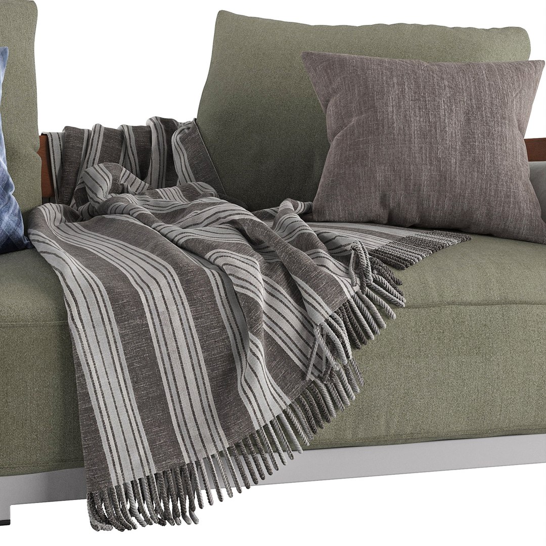 3D Model Outdoor Sofa Milos By Flexform - TurboSquid 2136391