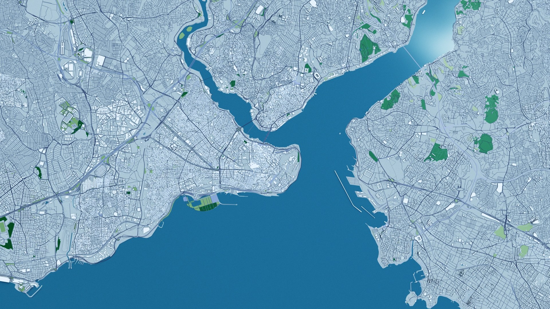 3D Istanbul City Terrain - TurboSquid 1399979