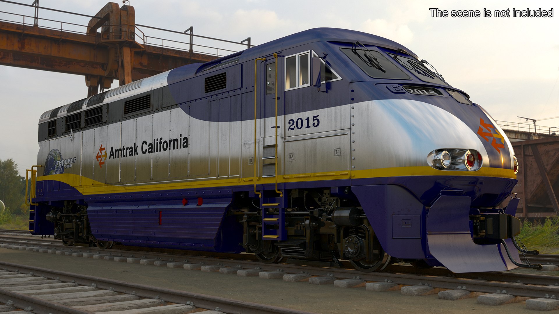 Amtrak California Passenger Locomotive 3D Model - TurboSquid 2195623