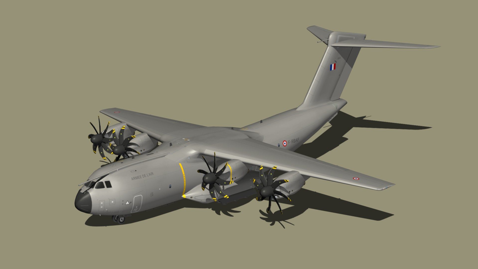 Airbus A400m French Air Force 3D - TurboSquid 1656556