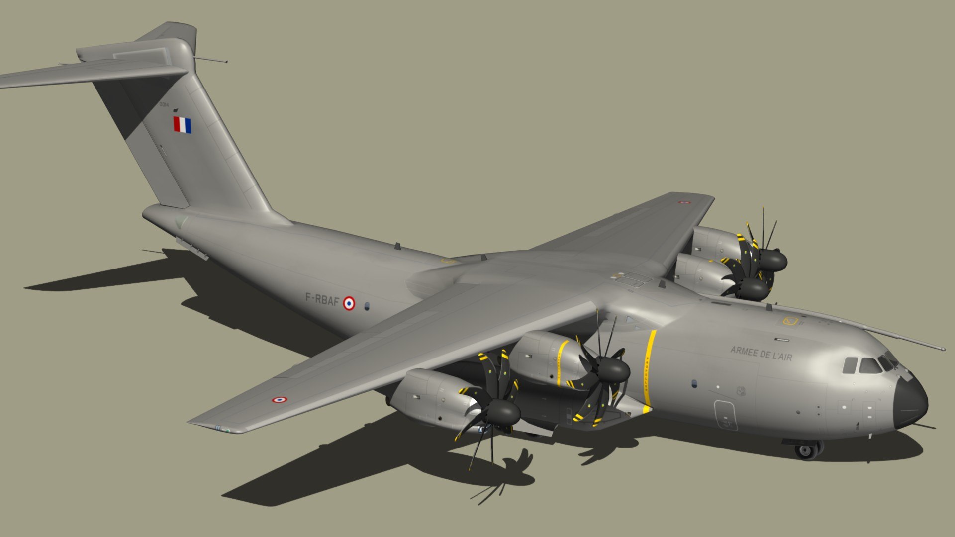 Airbus A400m French Air Force 3D - TurboSquid 1656556