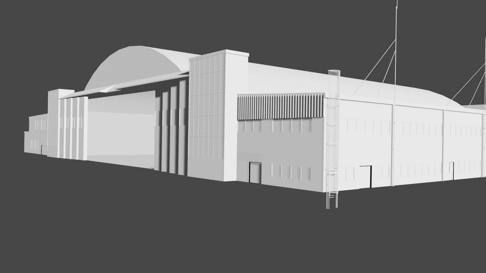 Aircraft Hanger 3D - TurboSquid 1984381