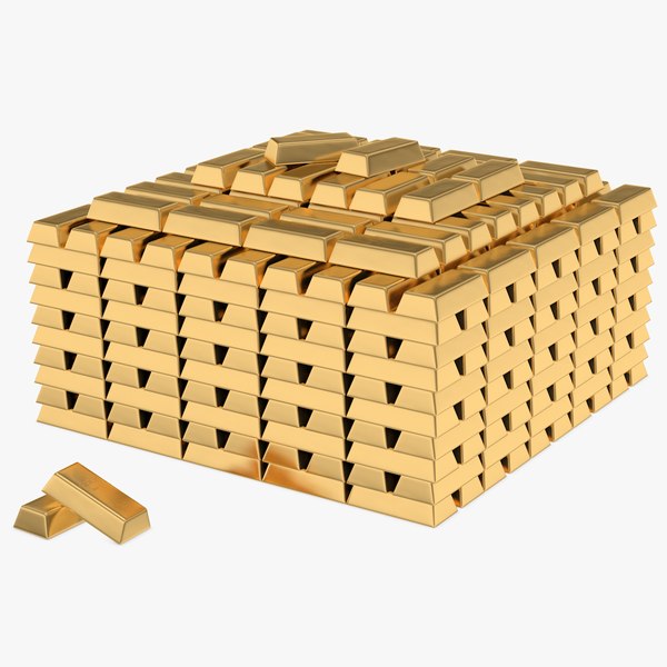 Gold Bar Stack 3D 모델 - TurboSquid 1886592