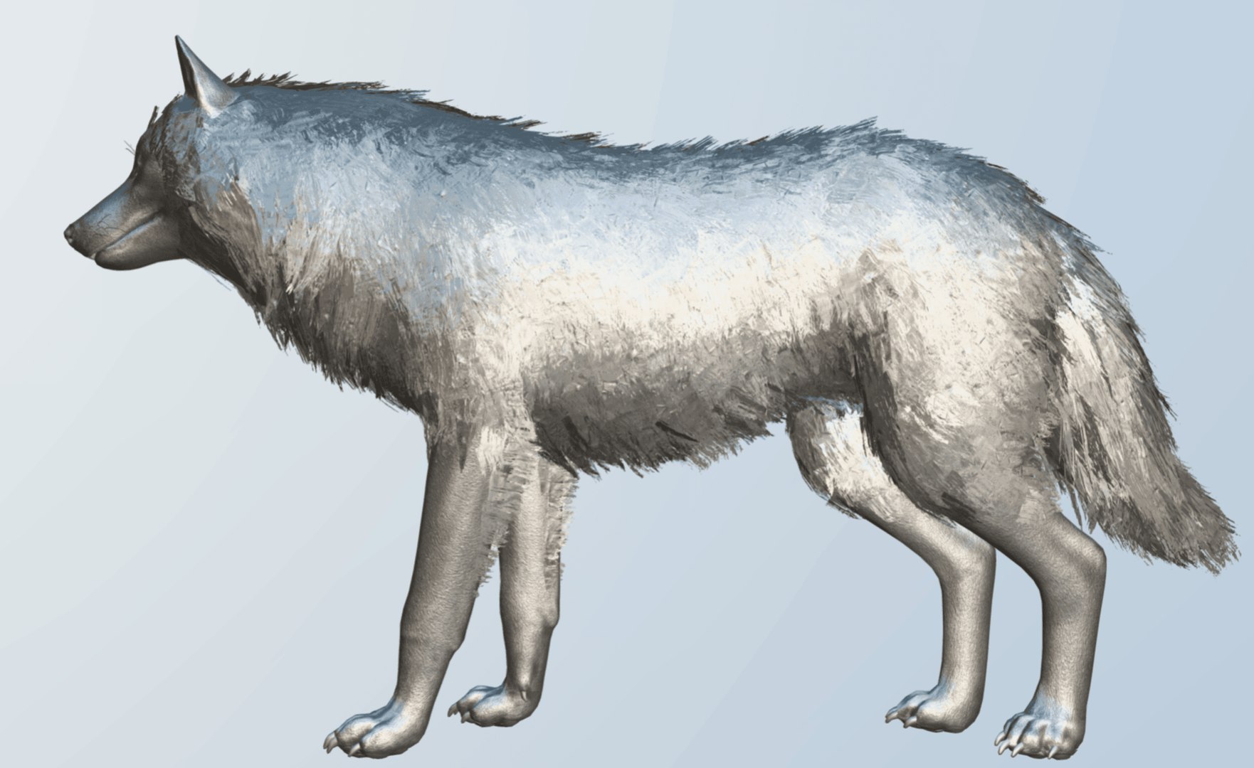 3D Wolf Rigged Animated Realistic Model - TurboSquid 2323316