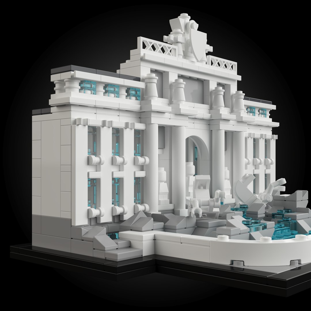 3D Lego 21020 - Trevi Fountain model - TurboSquid 1917921