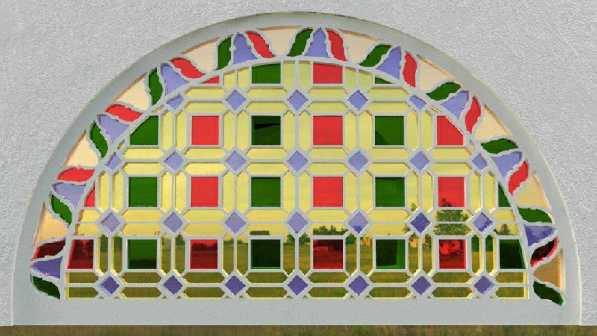 Stained Glass Qamaria 3D Model - TurboSquid 2241100