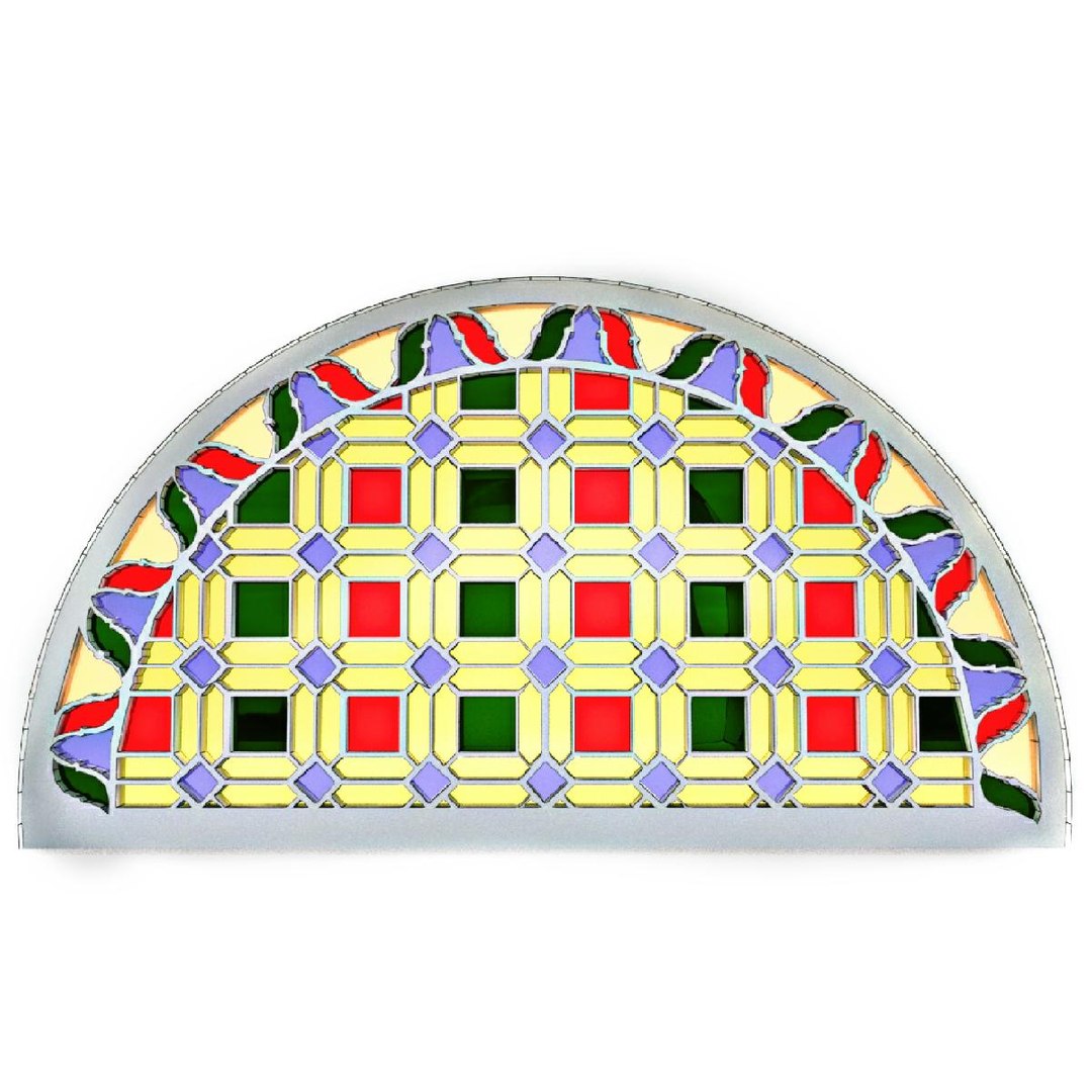 Stained Glass Qamaria 3D Model - TurboSquid 2241100