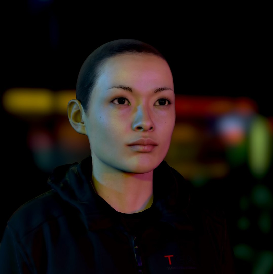 Asian Woman Head Face 3D Model - TurboSquid 1362337