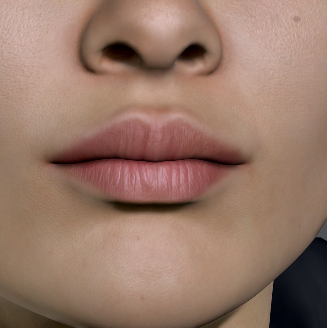 Asian Woman Head Face 3D Model - TurboSquid 1362337