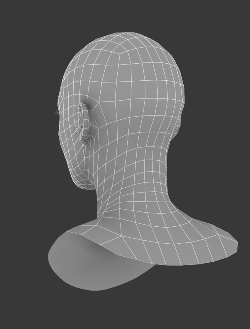 Asian woman head face 3D model - TurboSquid 1362337