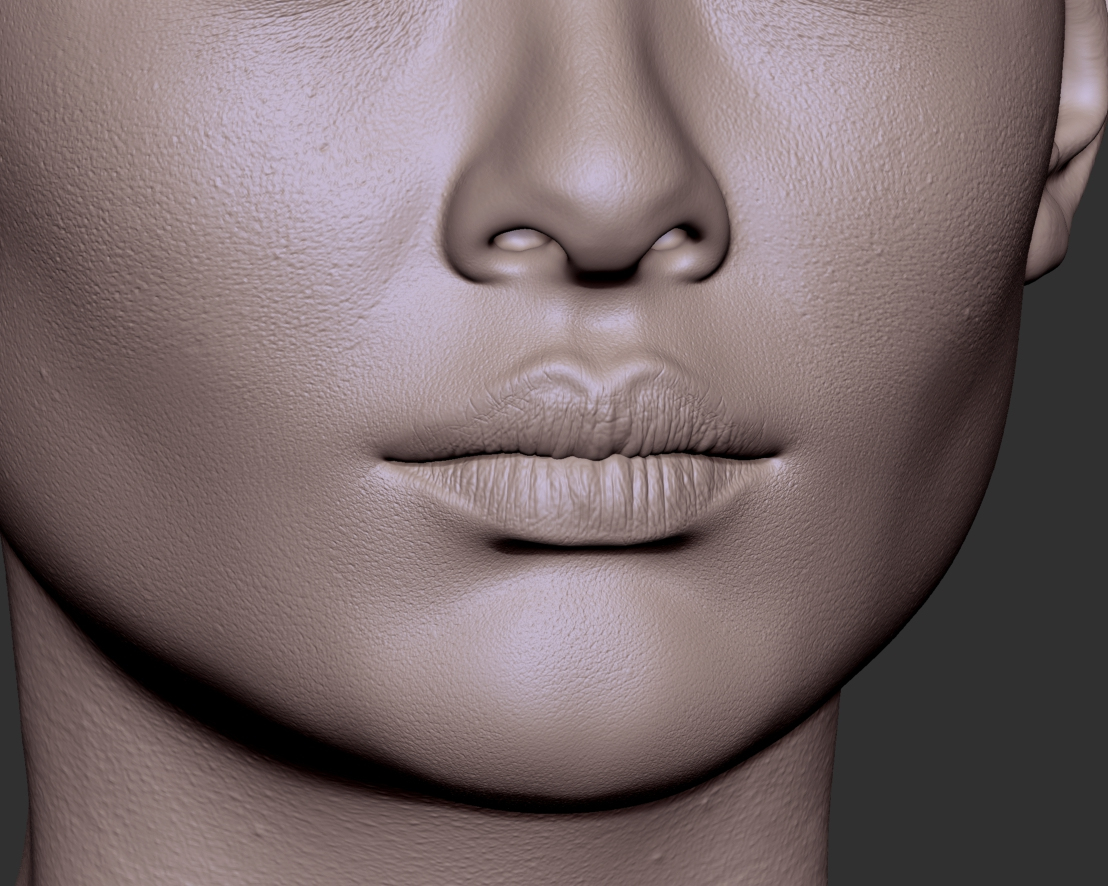 Asian woman head face 3D model - TurboSquid 1362337