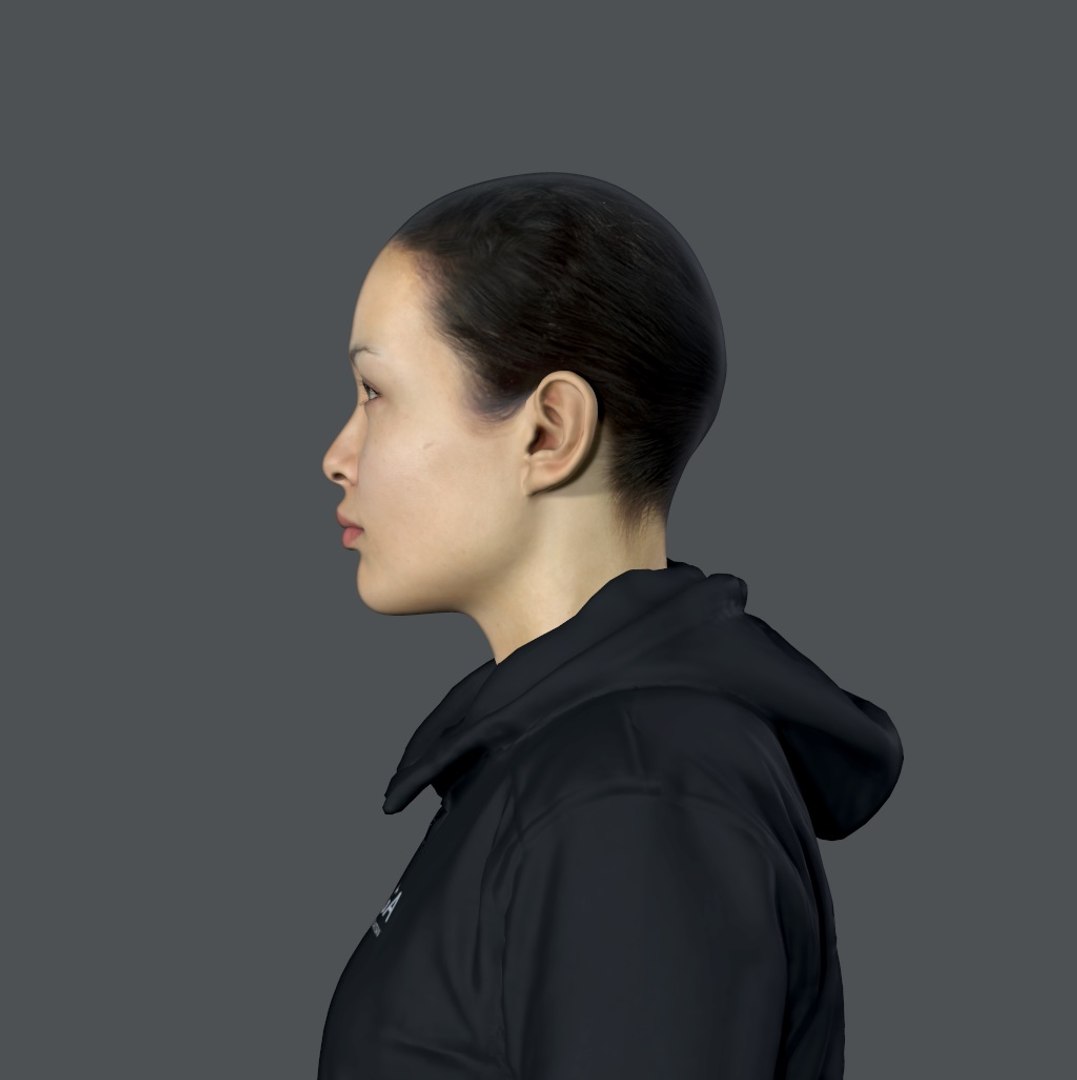 Asian Woman Head Face 3D Model - TurboSquid 1362337