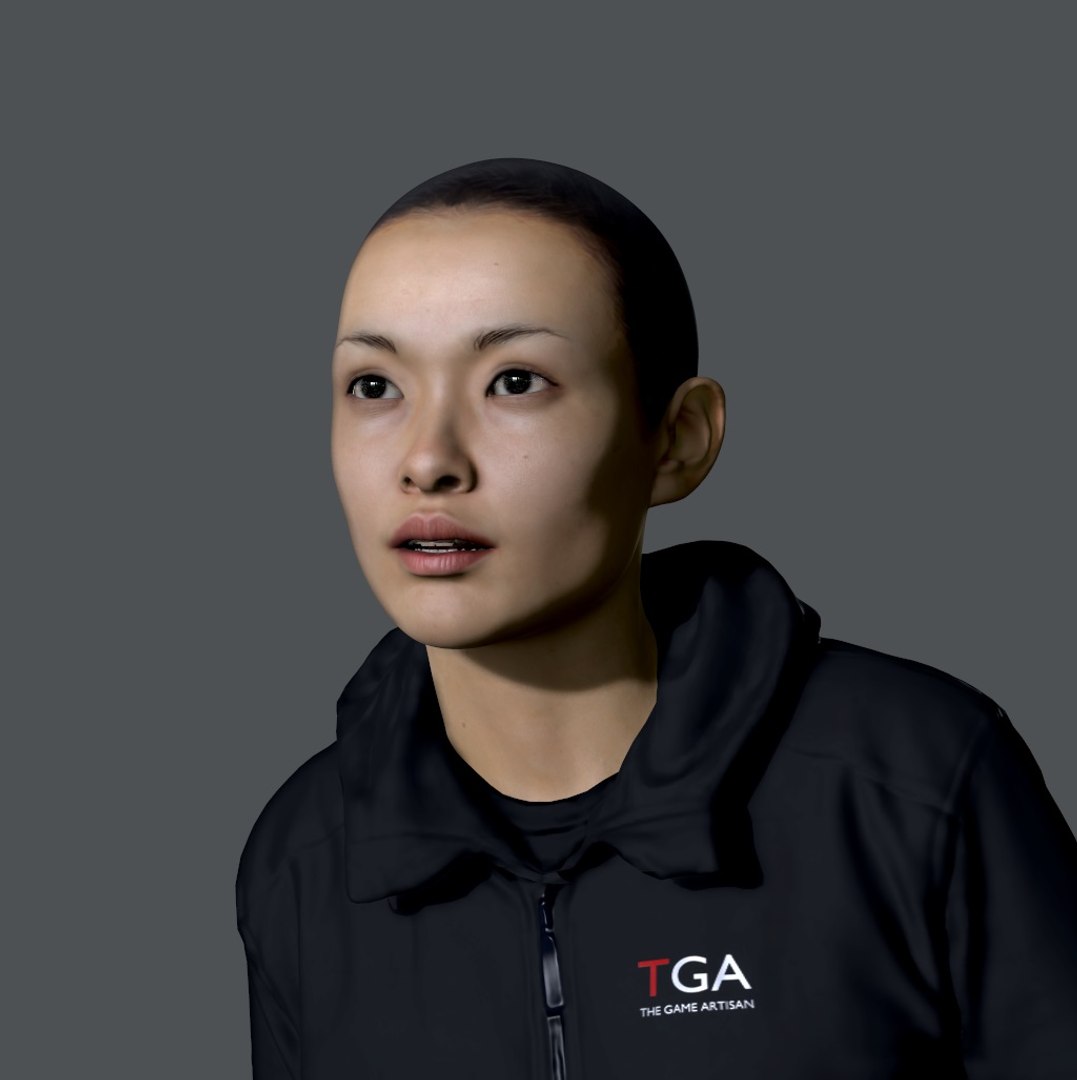 Asian Woman Head Face 3D Model - TurboSquid 1362337