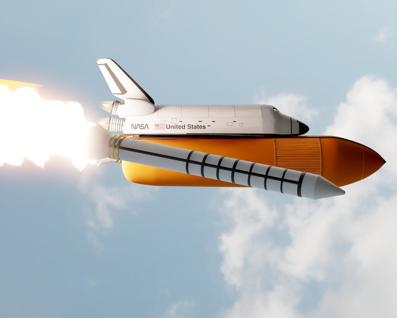 Endeavour Space Shuttle Hd 3D - TurboSquid 1598421