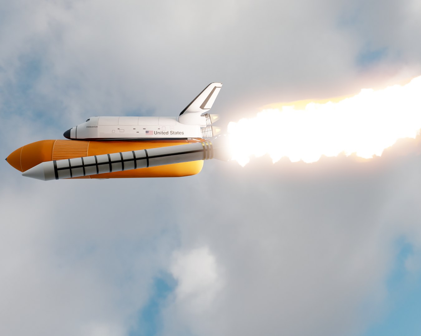 Endeavour Space Shuttle Hd 3D - TurboSquid 1598421