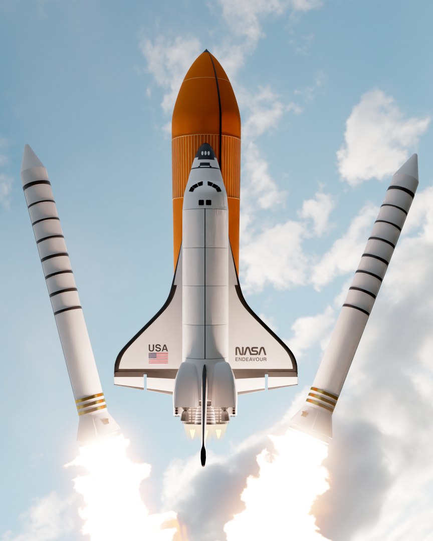 Endeavour Space Shuttle Hd 3D - TurboSquid 1598421