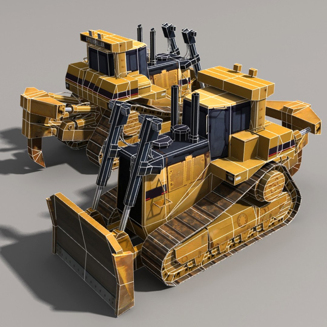 3d Model Bulldozer Industrial
