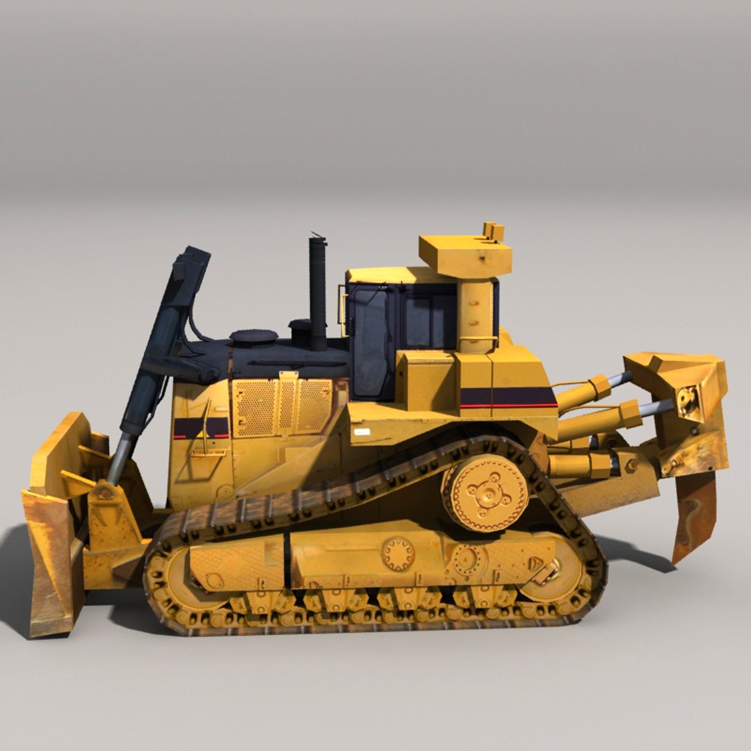 3d Model Bulldozer Industrial