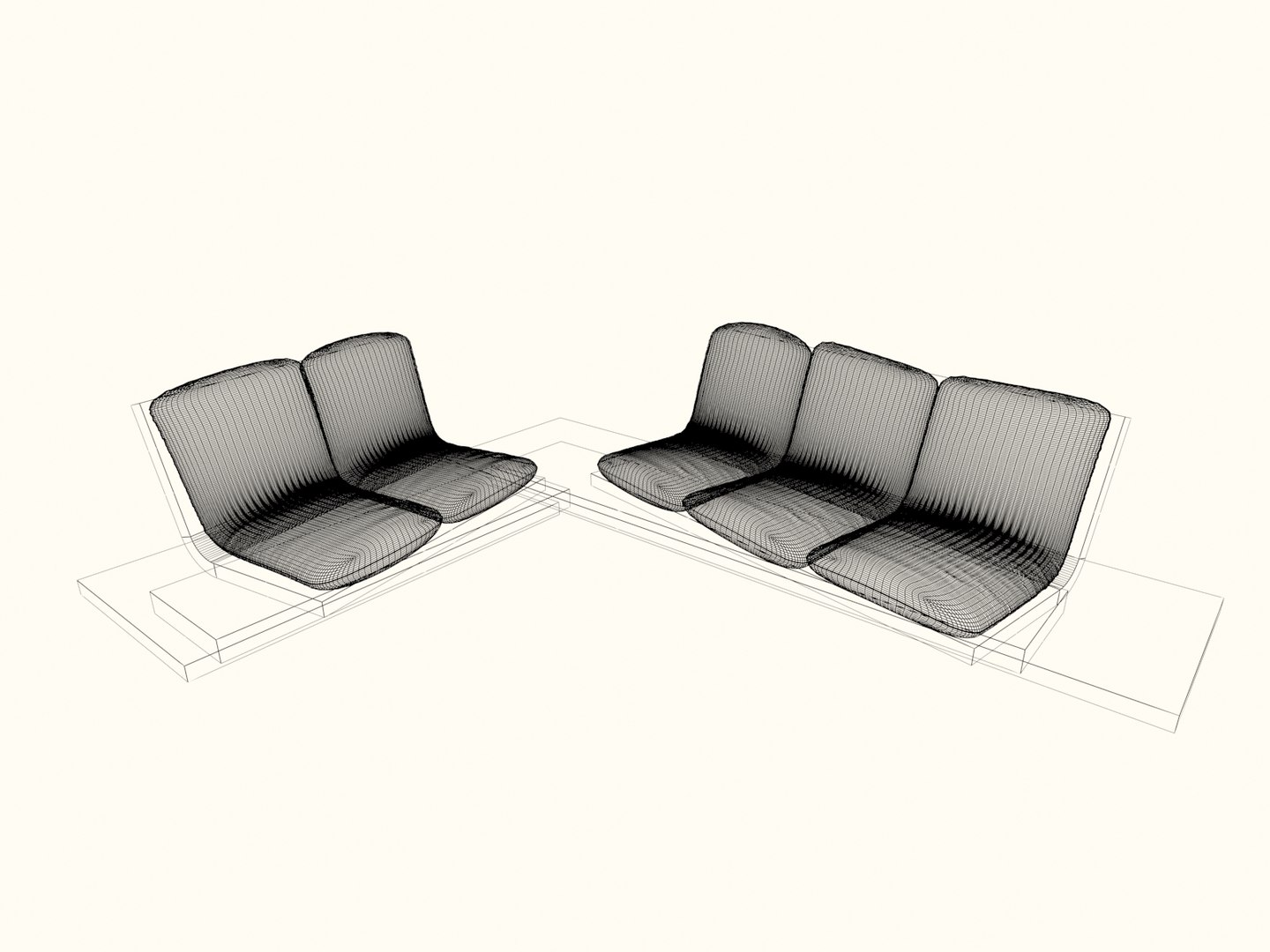 Minimal Sofa Rotating 3D Model - TurboSquid 1590530