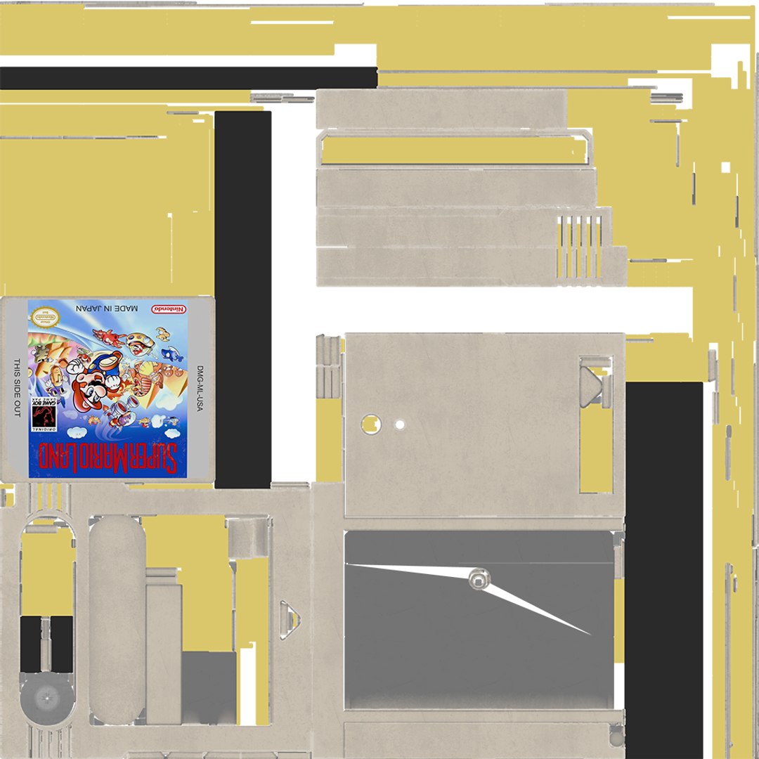 3D Nintendo Gameboy Cartridge 8K Textures - TurboSquid 2246161