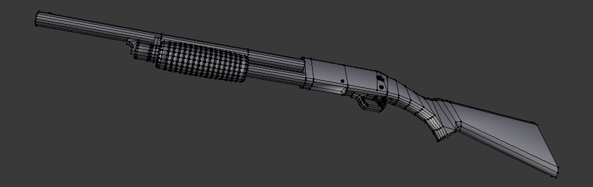 Ithaca 37 Shotgun M37 3ds